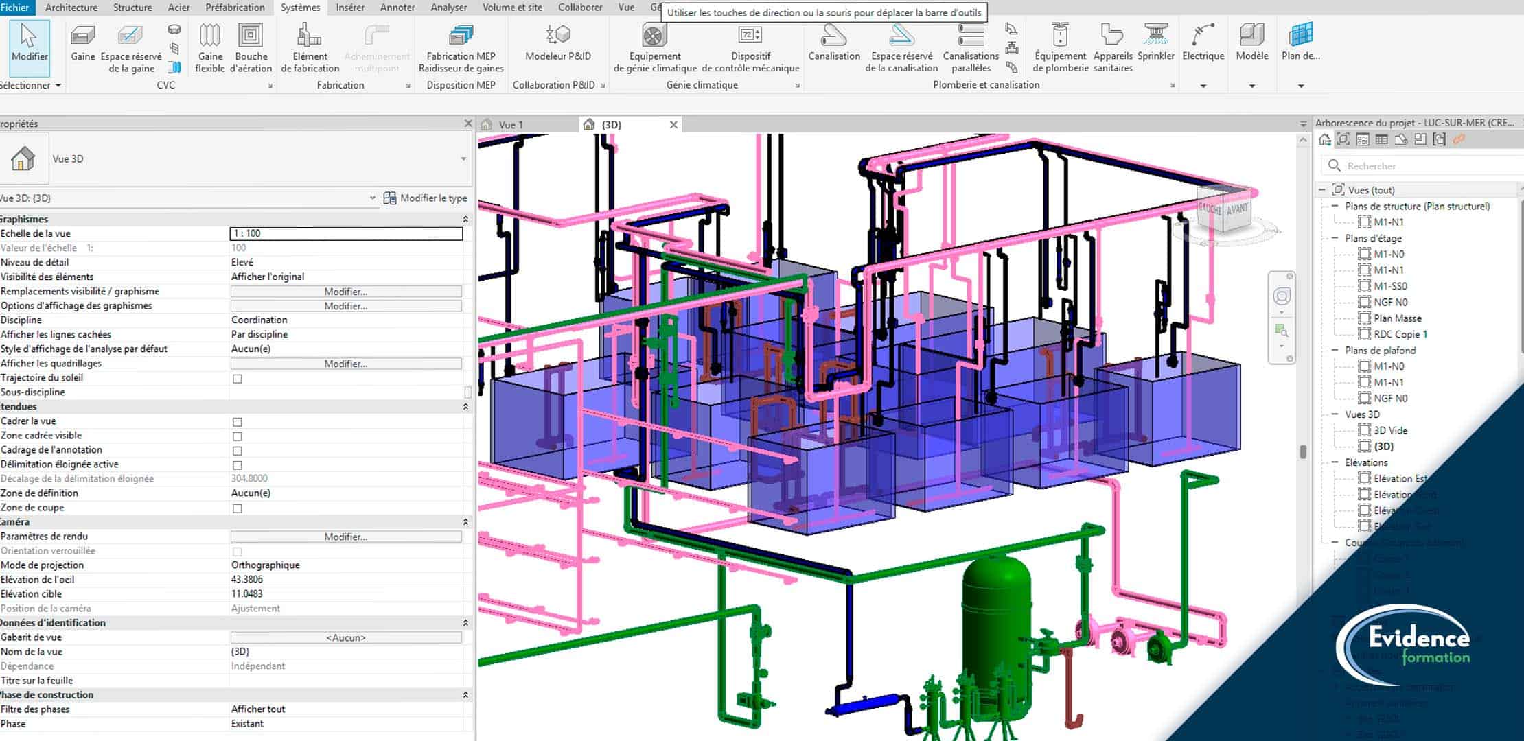 Débutant sur Revit MEP ? Formez-vous avec Evidence Formation