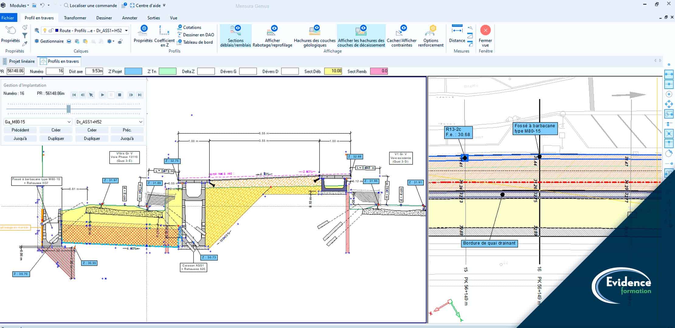 Apprendre le module Projet linéaire de Mensura Genius